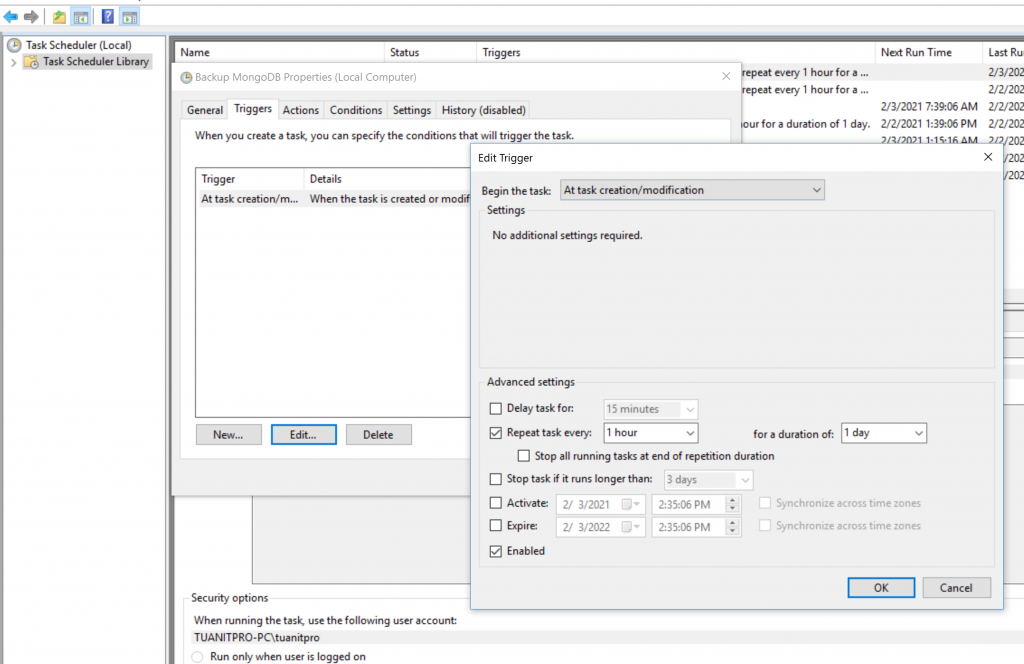 Powershell Scripts For Mssql Or Mongodb Backup Tuấn